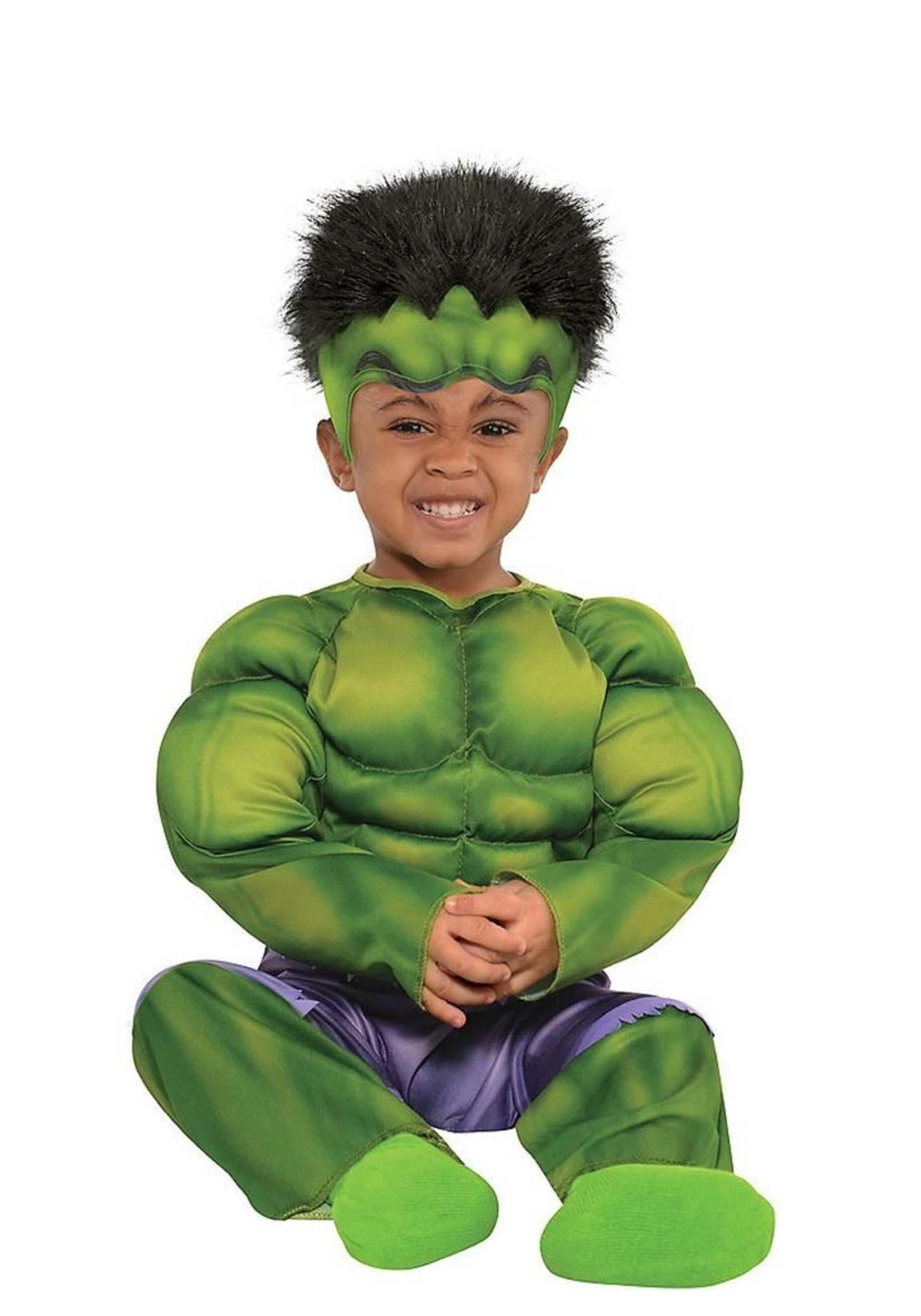 Infant Marvel Green Hulk Costume - Walmart.com