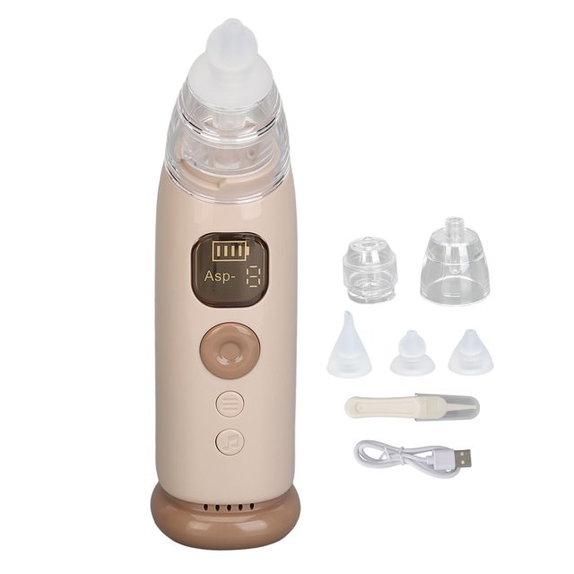 Infant Nasal Aspirator 3 Suction Levels Silicone Tip Baby Nose Care ...