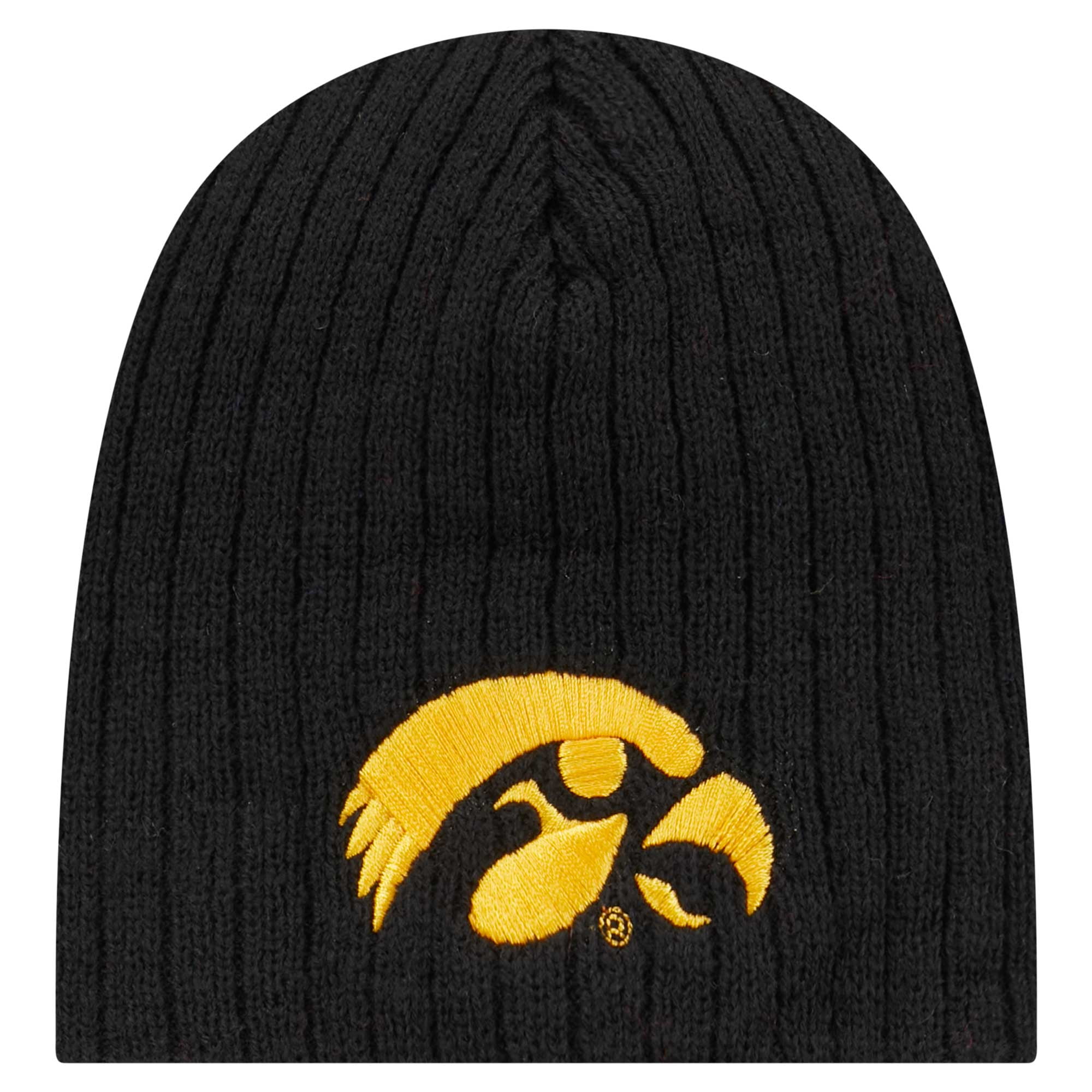 Infant New Era Black Iowa Hawkeyes Mini Fan Beanie - Walmart.com