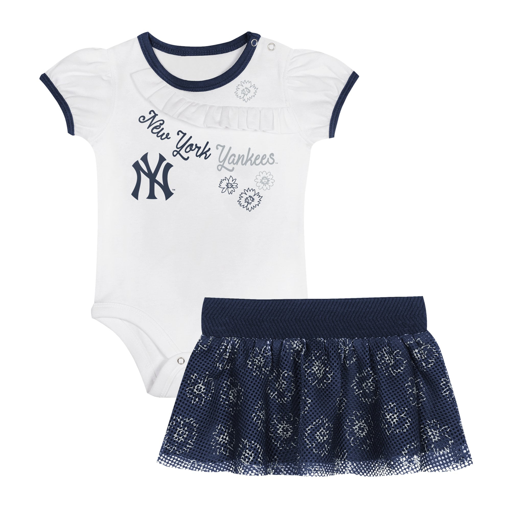Infant New York Yankees Sweet Bodysuit & Skirt Set - Walmart.com