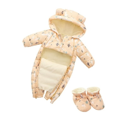 Youmylove Outerwear Romper Coat Warm Baby Jacket Snowsuit Girls Hooded Jumpsuit Girls Coat ...