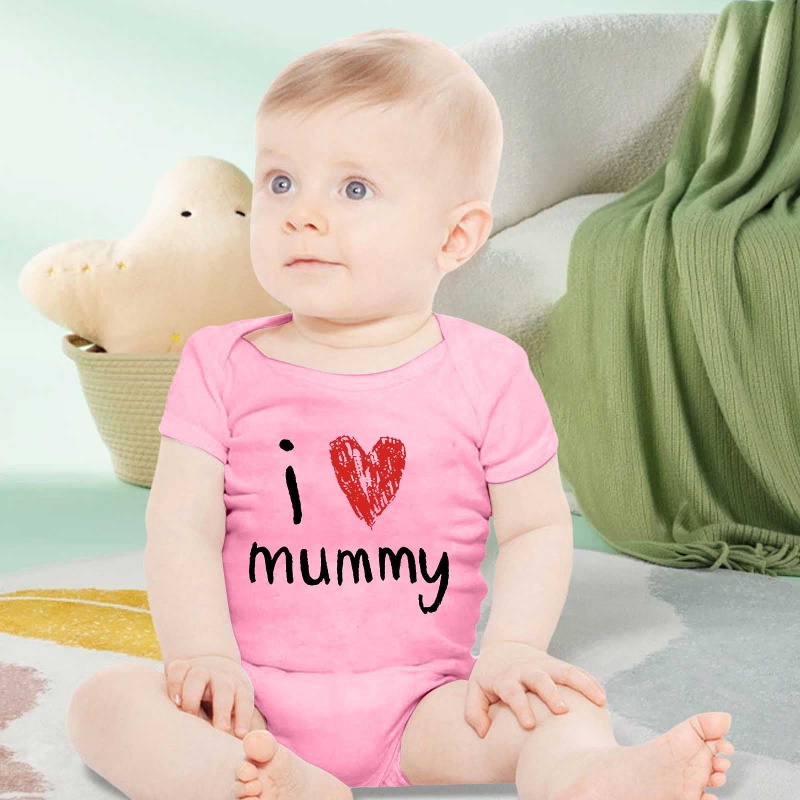 Infant Newborn Girl Outfits Letter Baby Girl Summer Short Sleeve Infant Girl Clothes 0-3 Months ...