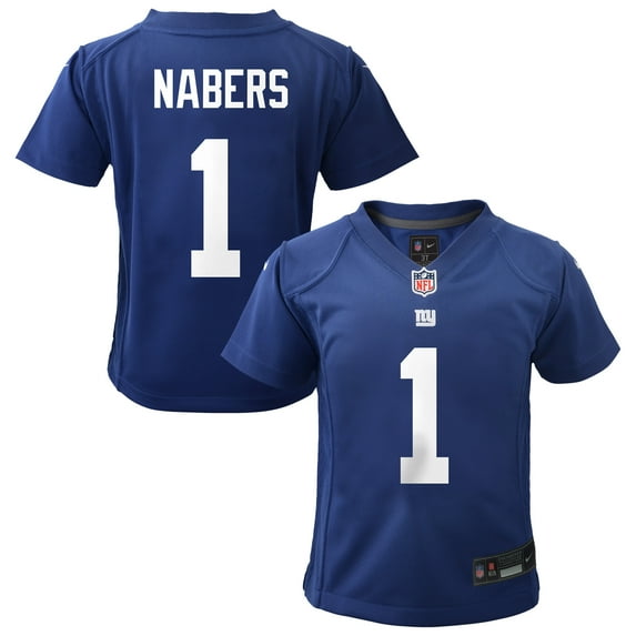 Infant Nike Malik Nabers Royal New York Giants Team Player Game Jersey ...