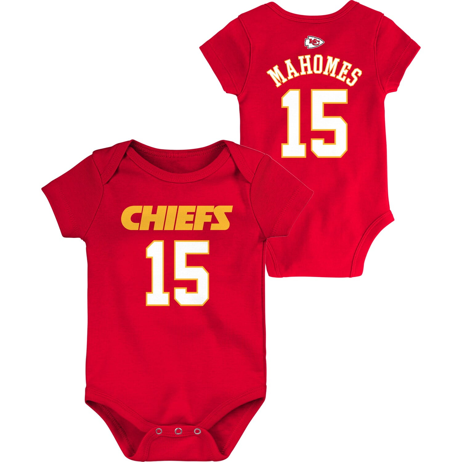 Infant Patrick Mahomes Red Kansas City Chiefs Mainliner Name and Number ...