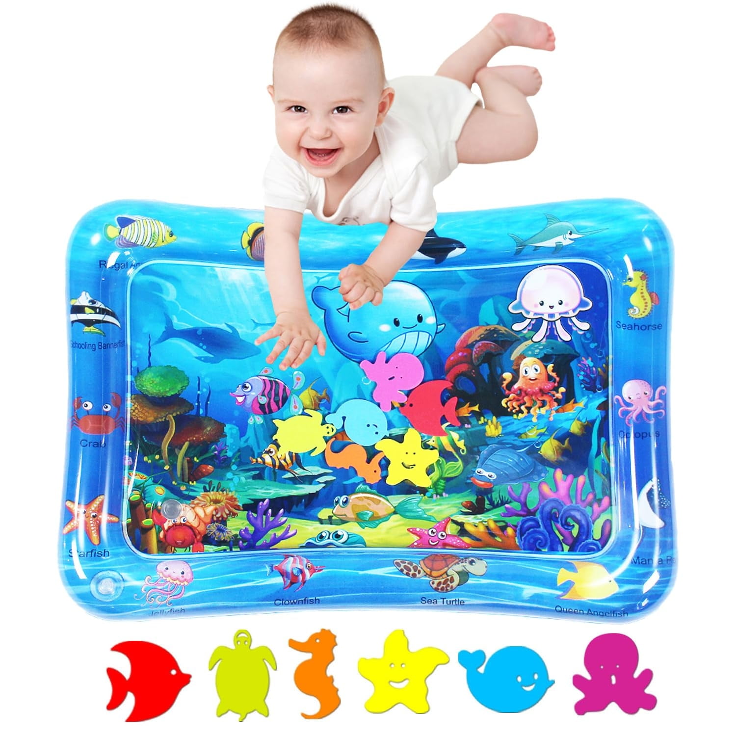 Infant Play Mat, Inflatable Play Mat Water Cushion Baby Water Mat, Fun ...