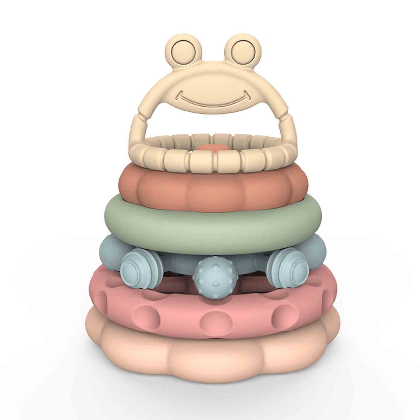 Infant Puzzle Toy Set, Stacking Tower Rings, Early Education Activity ...