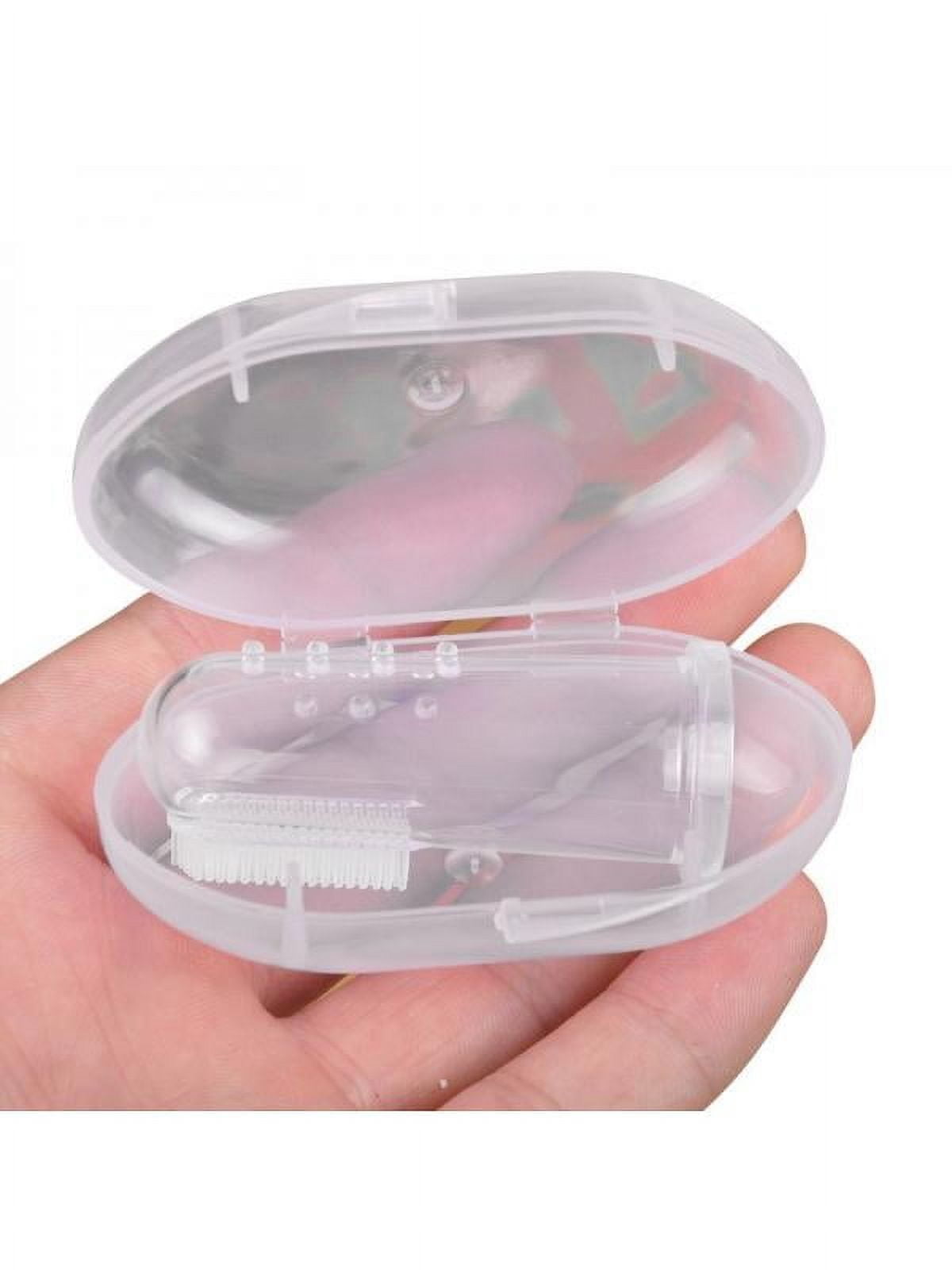 Infant Soft Silicone Finger Toothbrush Teether Cleaning Gum Massager ...