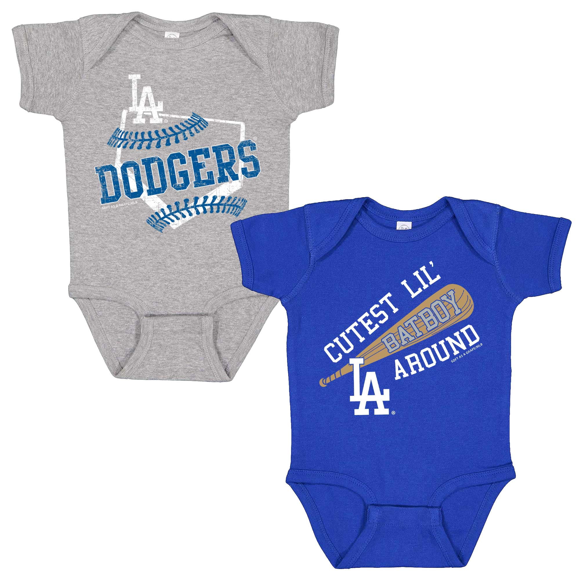 Infant Soft as a Grape Los Angeles Dodgers 2-Pack Bodysuit Set ...