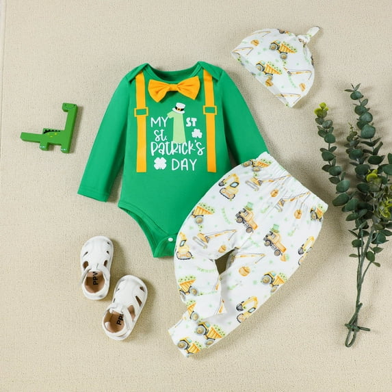Infant St. Patrick's Day "My 1st St. Patrick's Day" 3-Piece Outfit ...