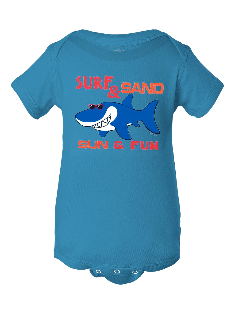 Infant Surf & Sand Sun & Fun Bodysuit - Turquoise - 6M - Walmart.com