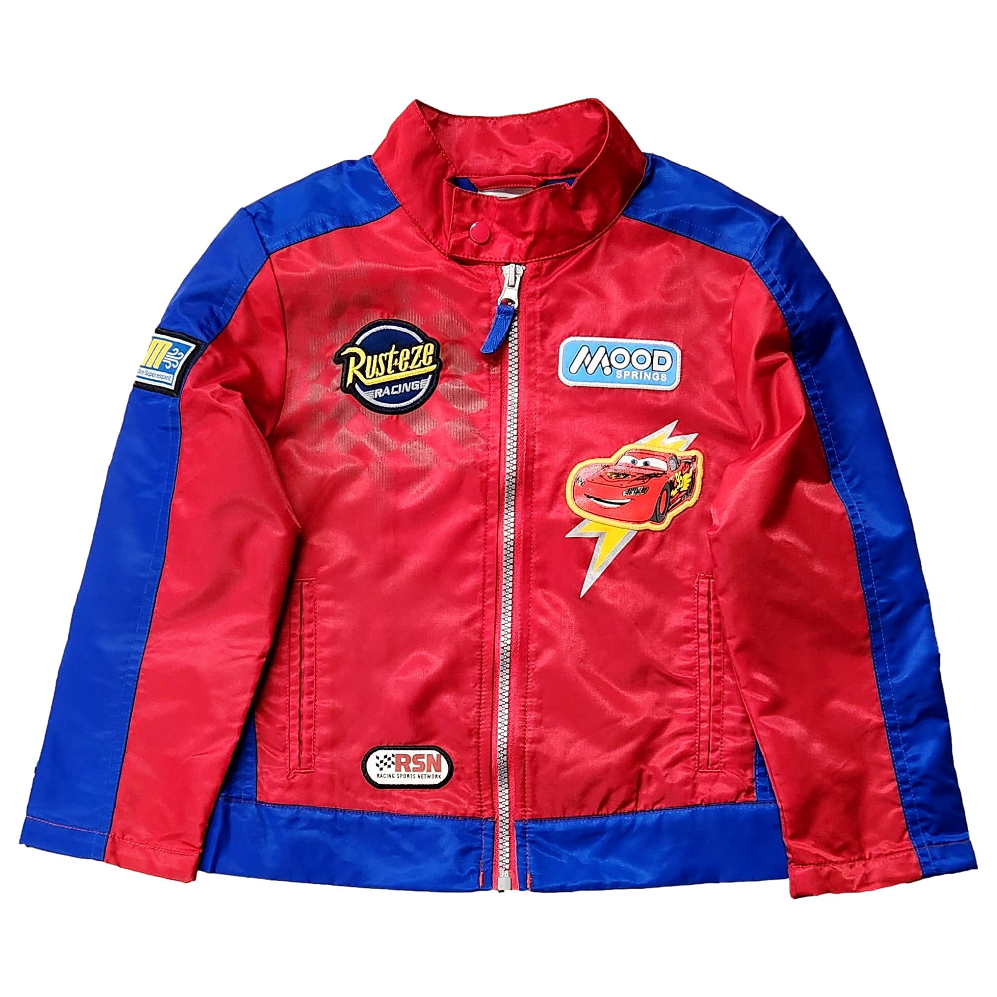 Infant & Toddler Boys Red Lightning McQueen Cars Pit Crew Jacket Size 5 ...
