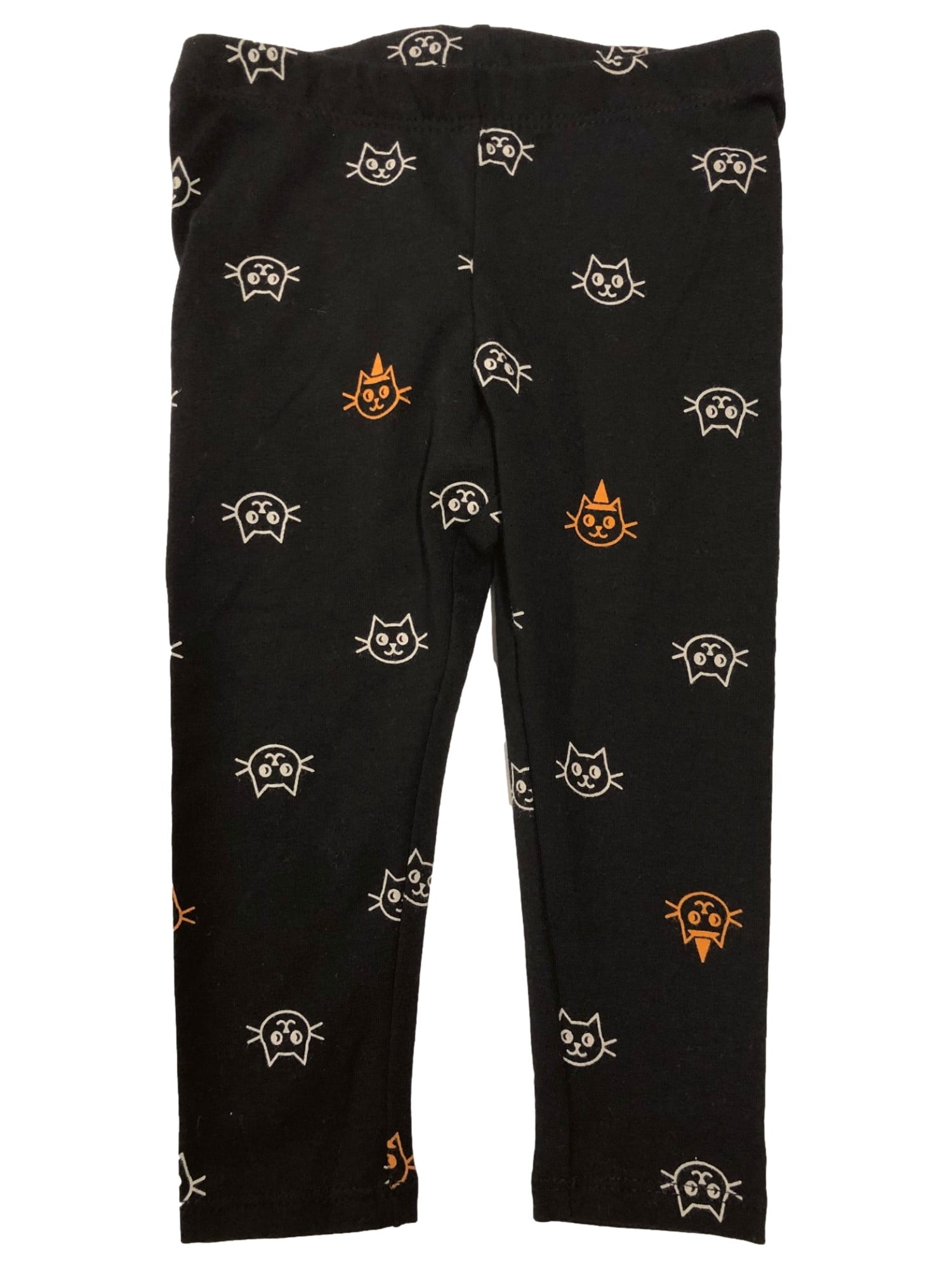 Infant & Toddler Girls Black & Orange Cat Witch Pants Halloween ...
