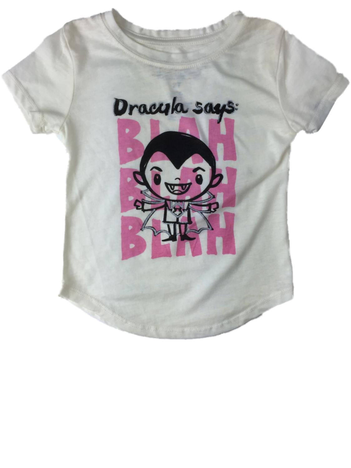 Infant & Toddler Girls Count Dracula Says Blah Blah Blah Halloween Tee ...