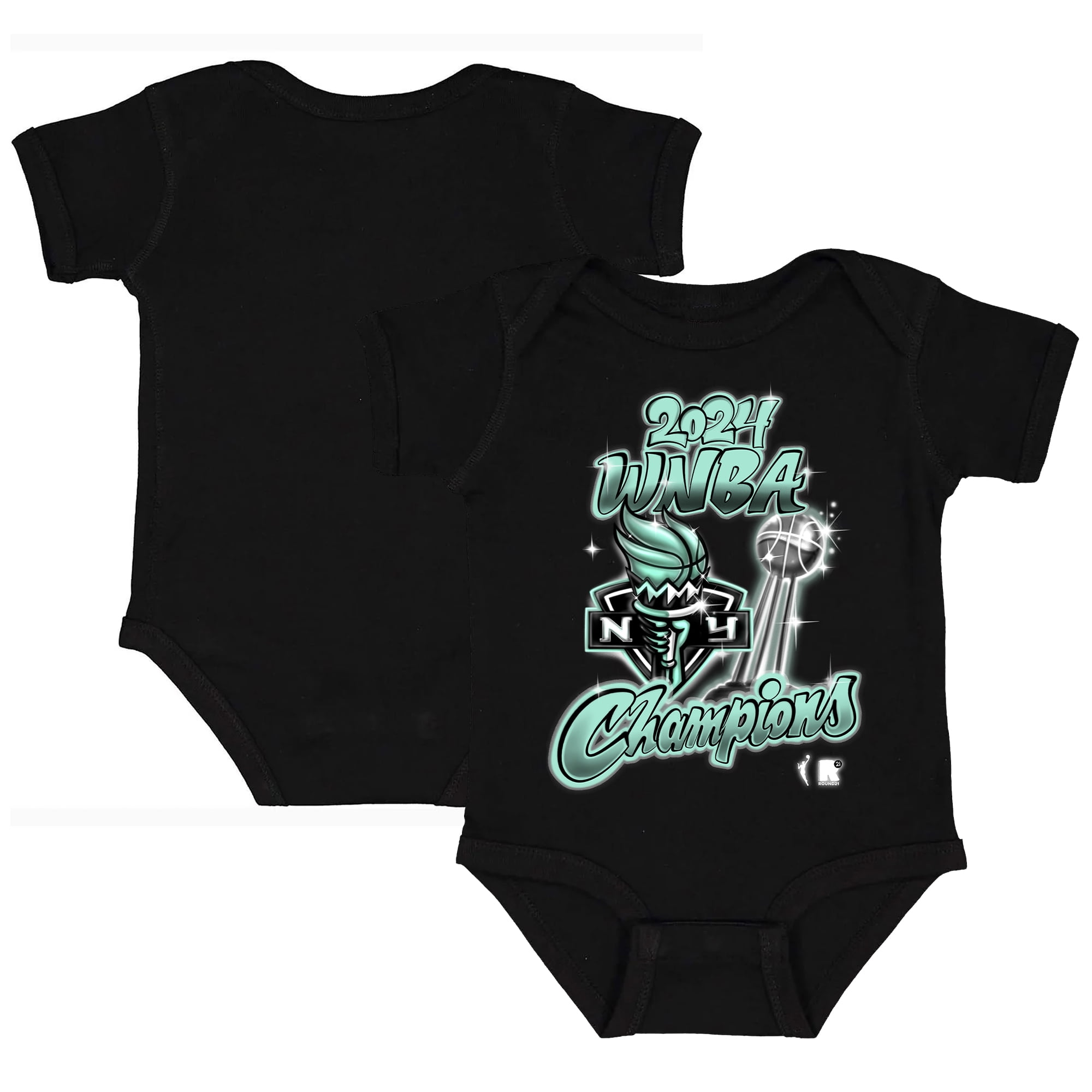 Infant round21 Black New York Liberty 2024 WNBA Finals Champions ...