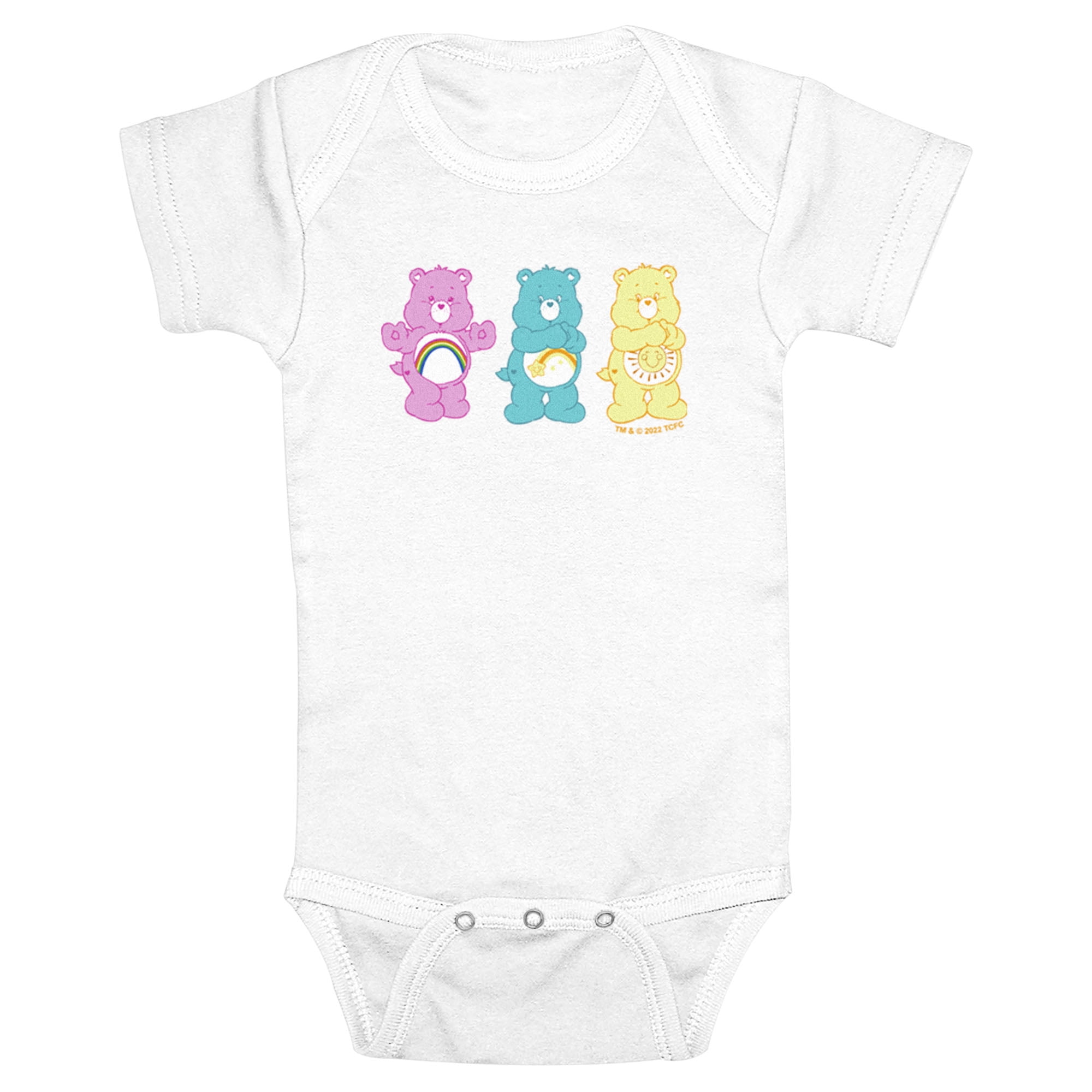 Infant's Care Bears Cheer Bear Funshine Bear and Wish Bear Bodysuit ...