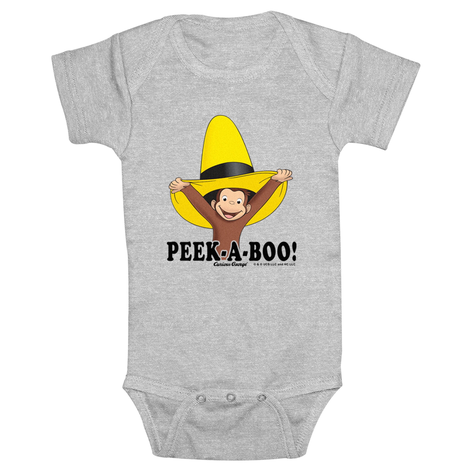 Infant's Curious George Pee-ka-boo Bodysuit - Walmart.com