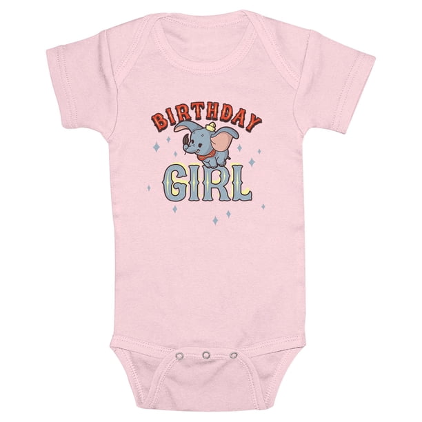 Infant's Dumbo Birthday Girl Bodysuit - Walmart Business Supplies