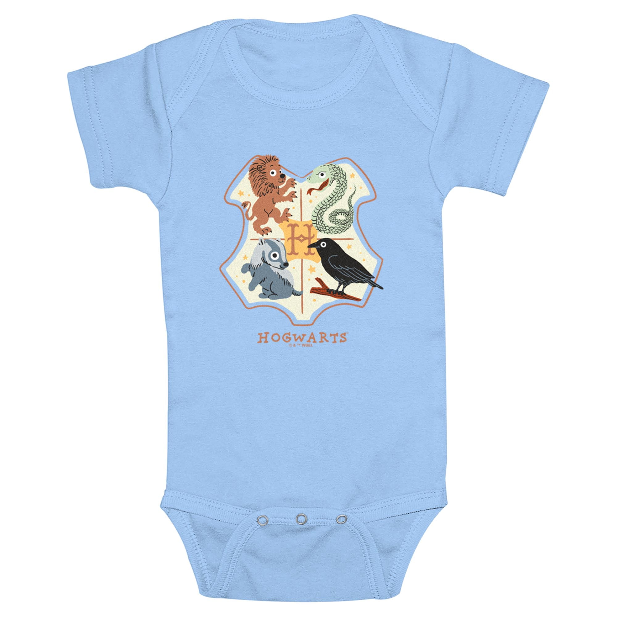 Infants' Harry Potter Cartoon Hogwarts Crest Bodysuit - Walmart.com