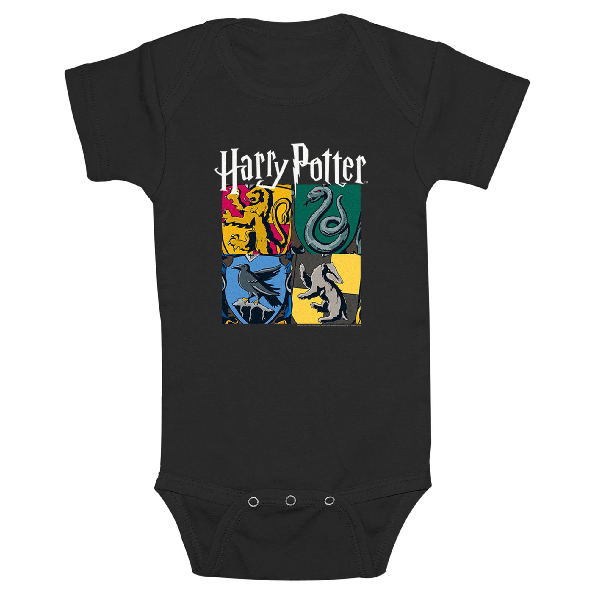 Infant's Harry Potter Hogwarts Houses Vintage Collage Bodysuit ...