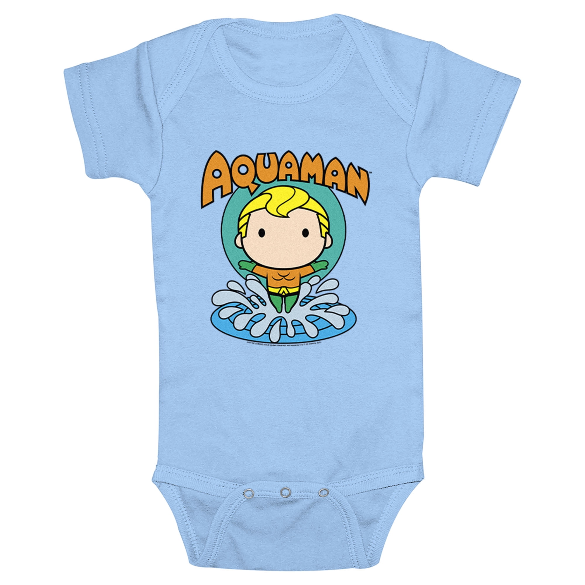 Infant's Justice League Chibi Aquaman Bodysuit - Walmart.com