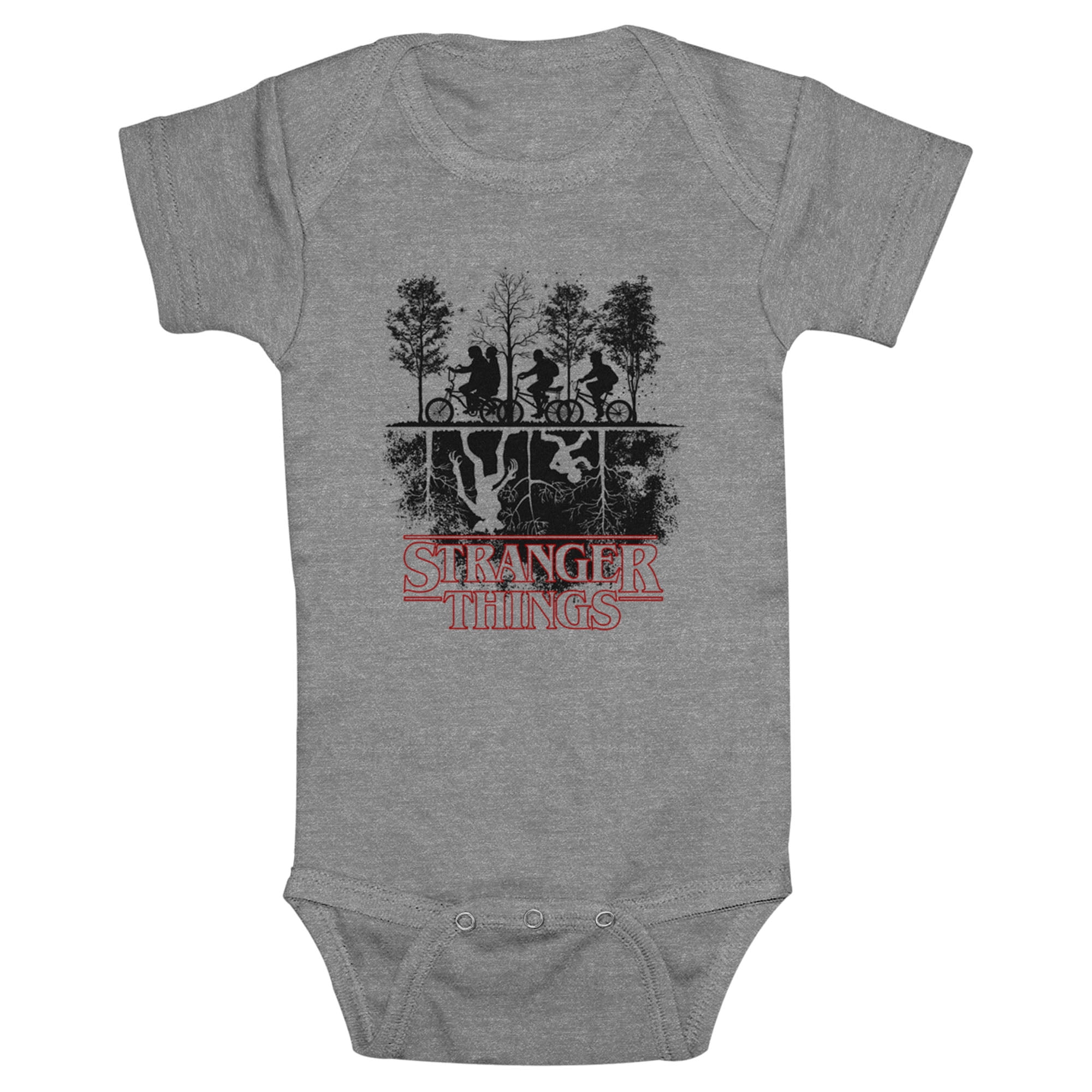 Infant's Stranger Things Biking in Upside Down Sketch Bodysuit ...