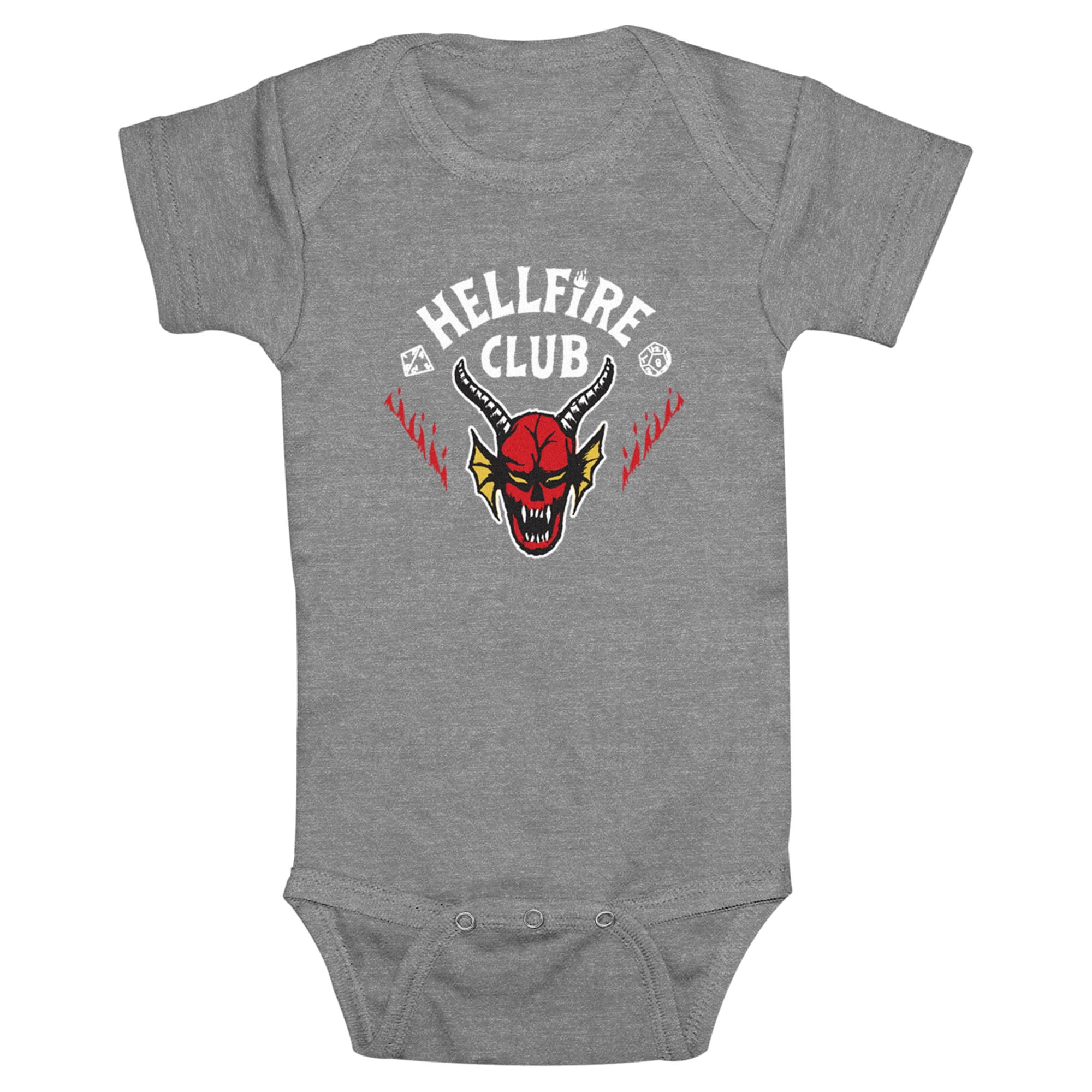 Infant's Stranger Things Hellfire Club White Logo Bodysuit - Walmart.com