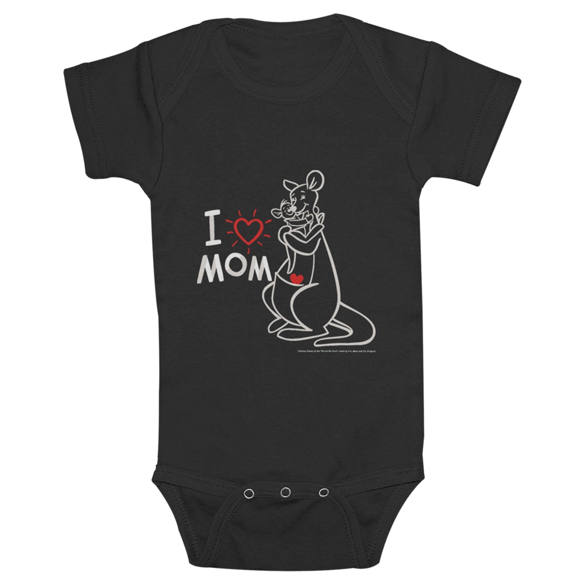 Infants' Winnie the Pooh Kanga and Roo I Love Mom Bodysuit - Walmart.com