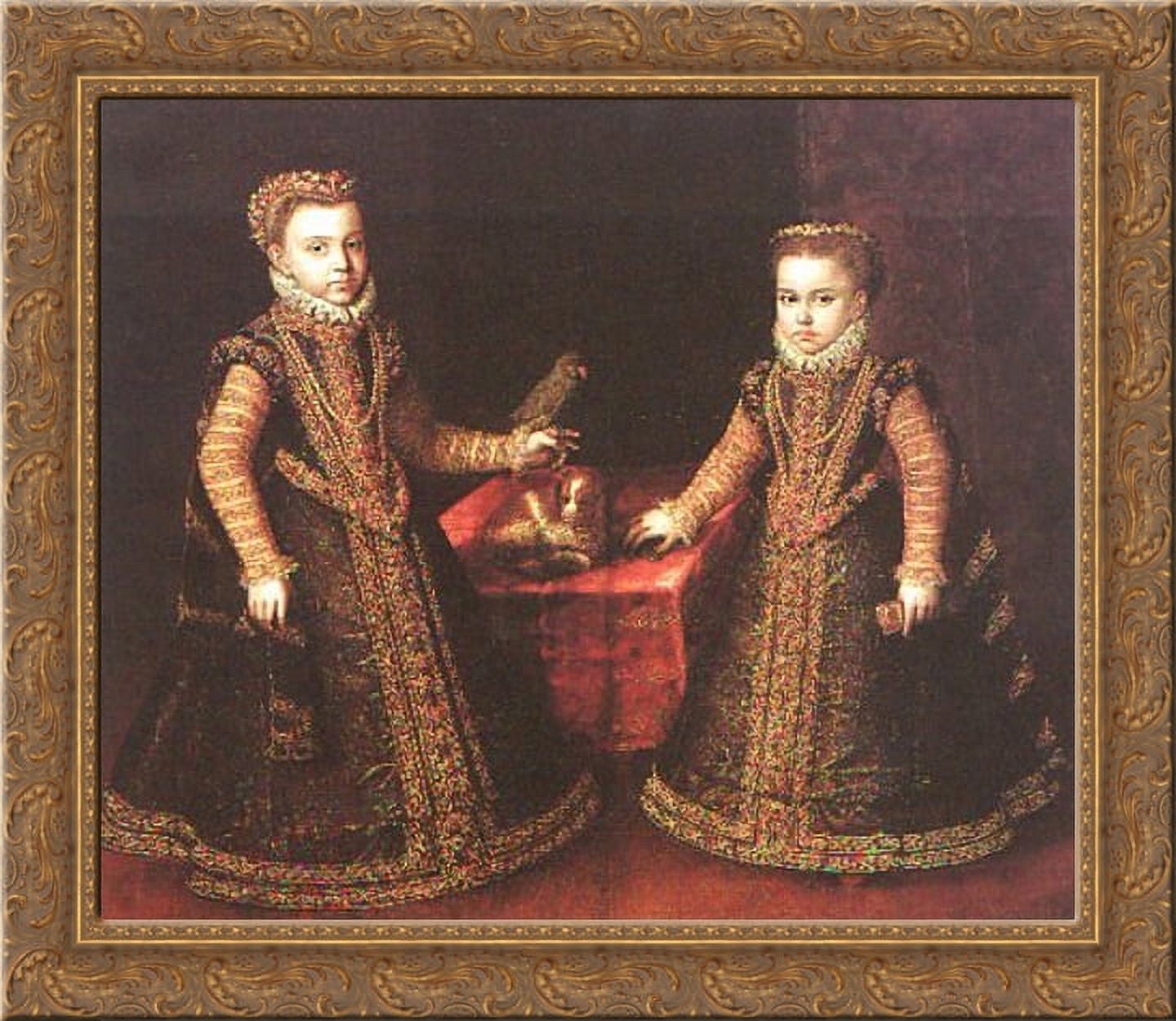Infantas Isabella Clara Eugenia and Catalina Micaela 24x20 Gold Ornate ...