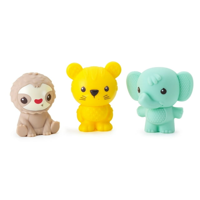 Infantino Easy Clean Bath Squirters, 6-12 Months, Multicolor Animals, 3 ...