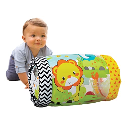 Infantino Jungle Peek & Roll - Encourages Crawling, Inflatable Activity ...