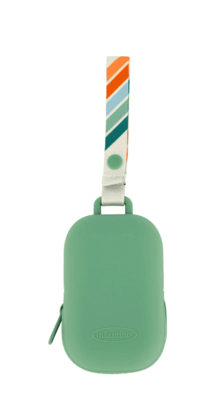 Infantino PaciPod, Premium Silicone Pacifier Holder for 2 Pacifiers, 6 ...