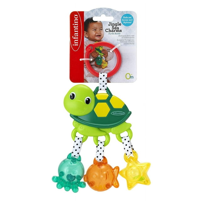Infantino Sea Charms Turtle Rattle - Walmart.com