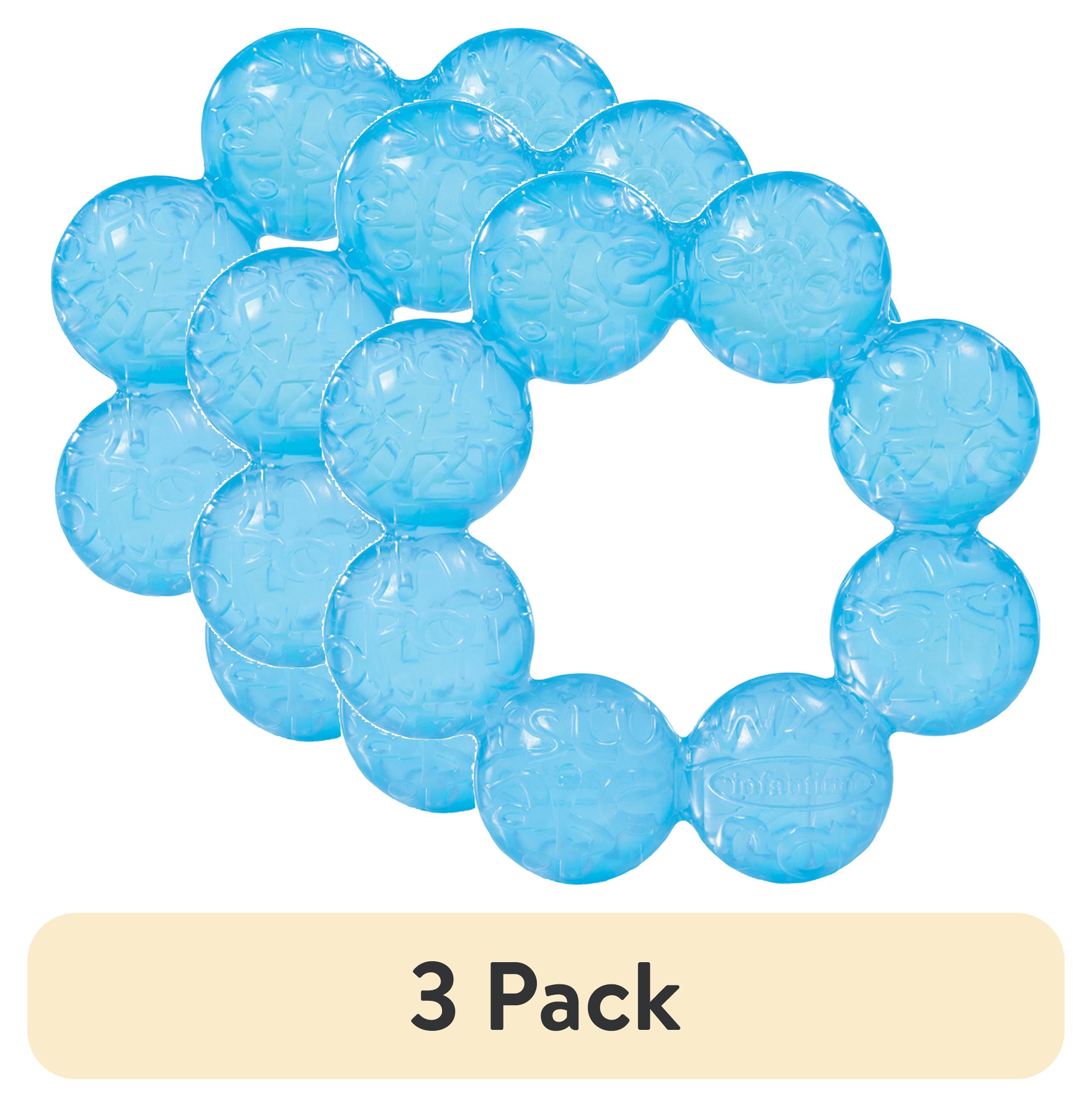 (3 pack) Infantino Soothing Soft Circular Water Teether, Blue - Walmart.com