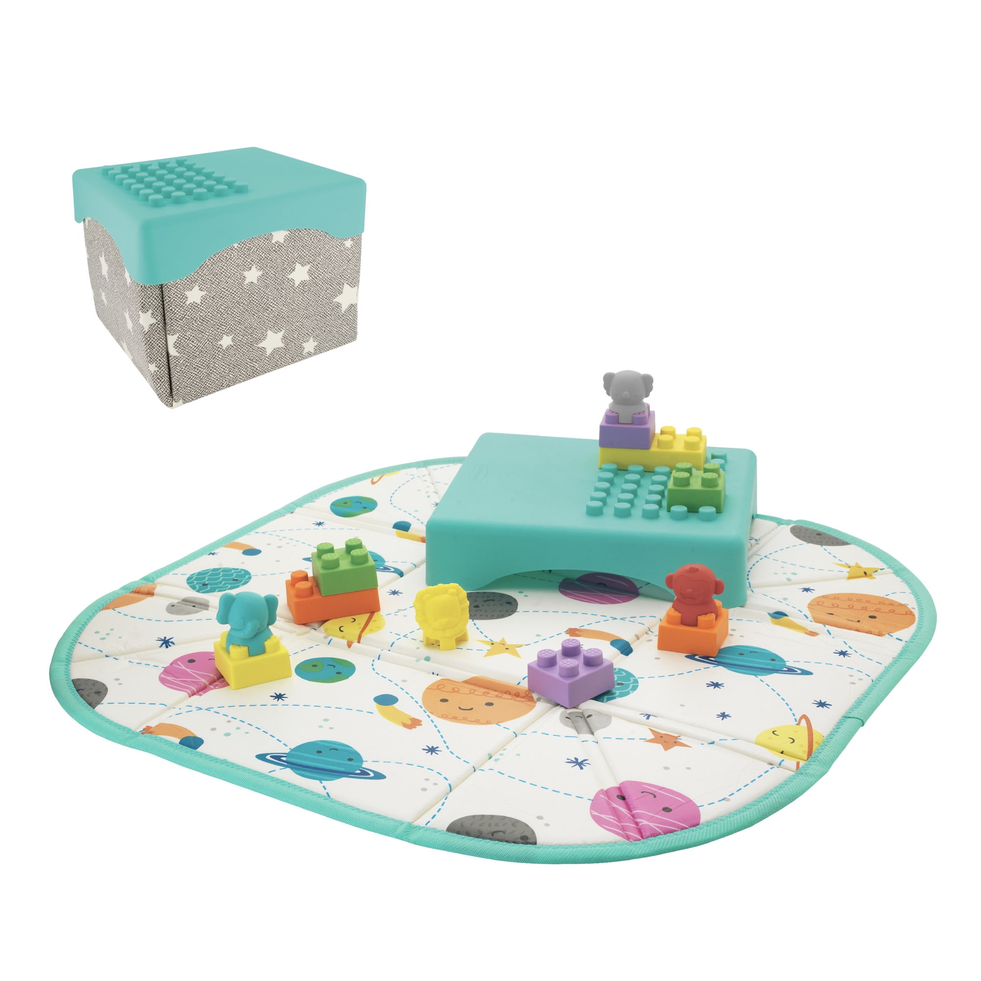 Infantino Baby Sensory Stack Toy: Super Soft 1st Building Blocks ...