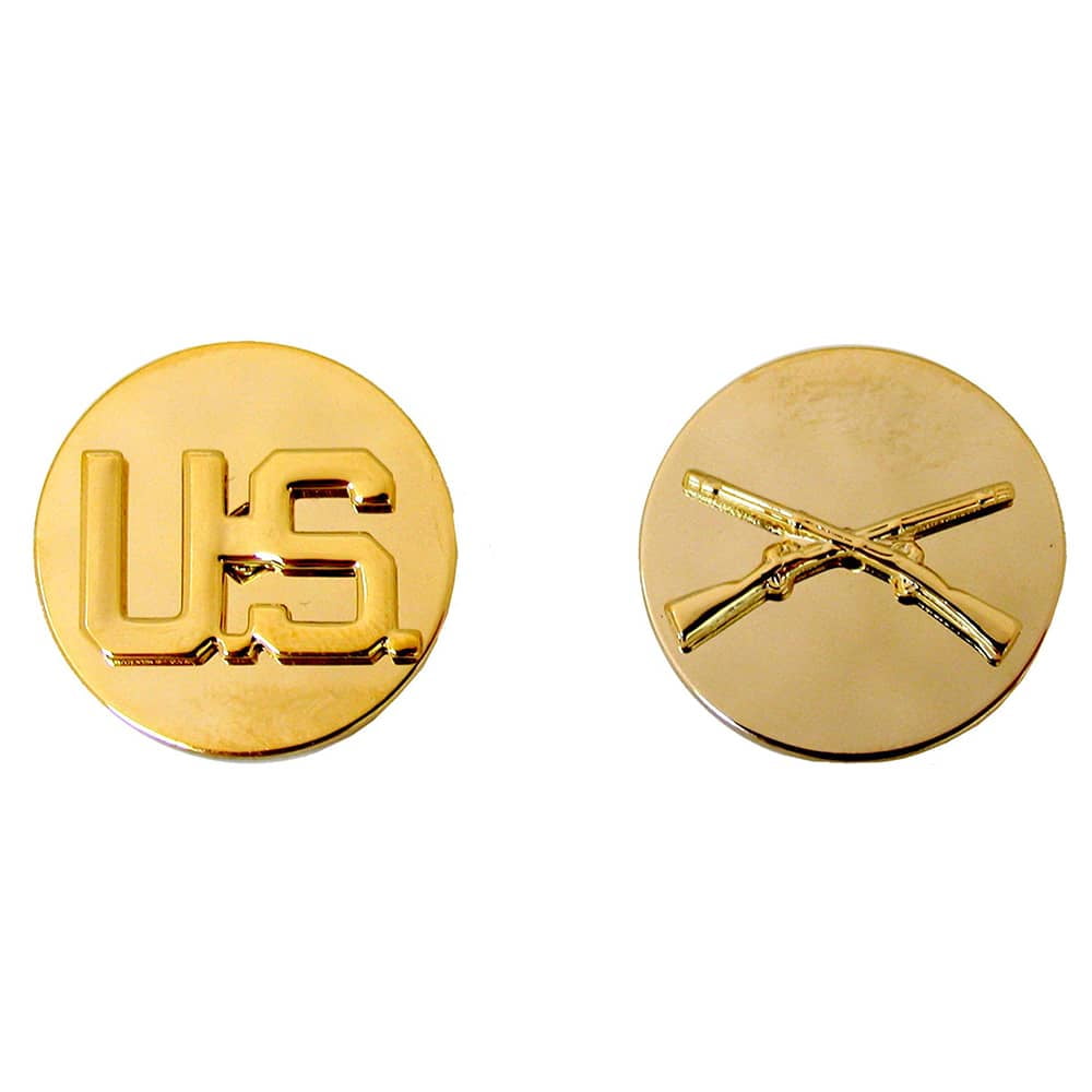 Infantry Branch Insignia Army Enlisted and US Collar Device - Walmart.com