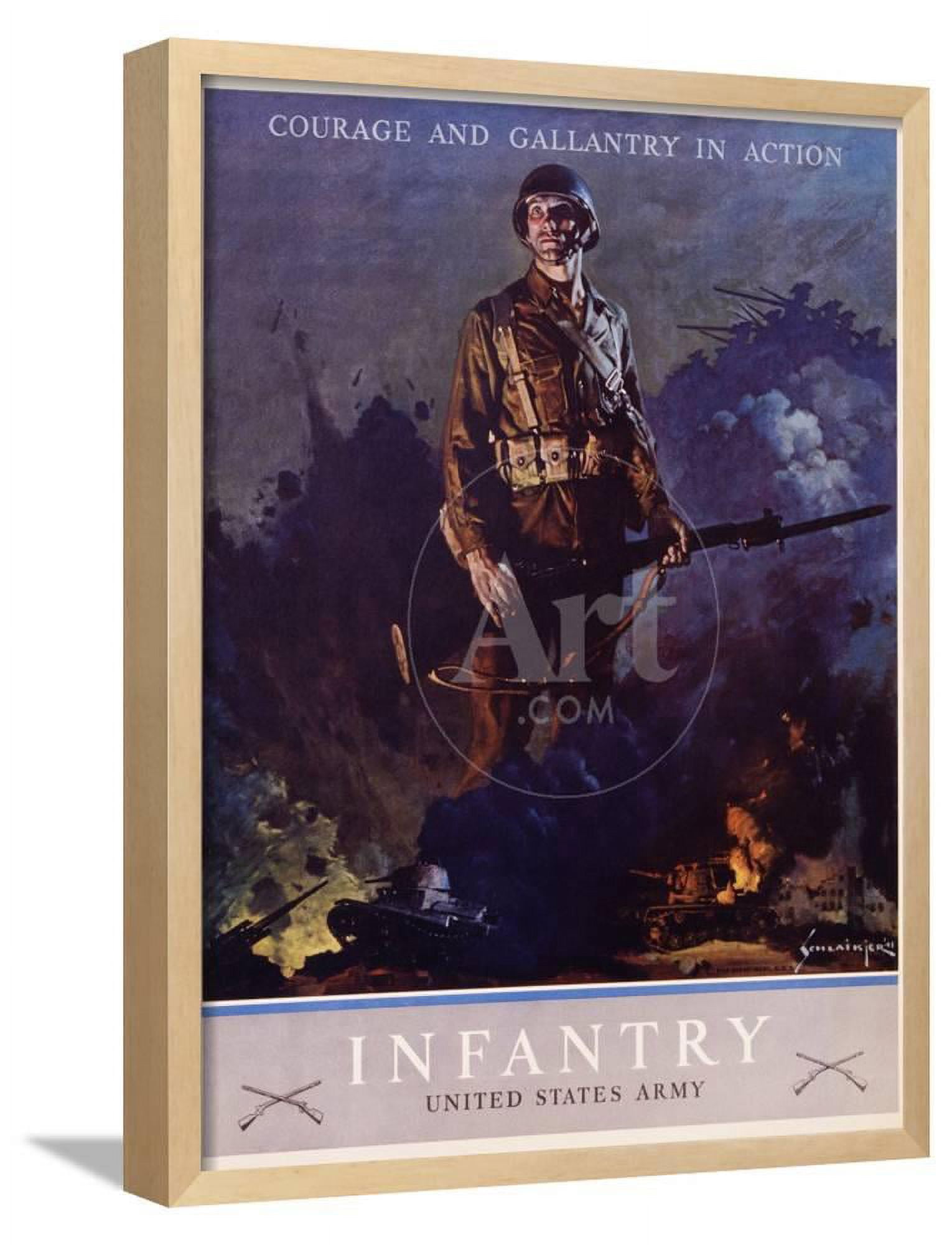 Infantry Recruitment Poster, Figurative Transportation World Culture ...