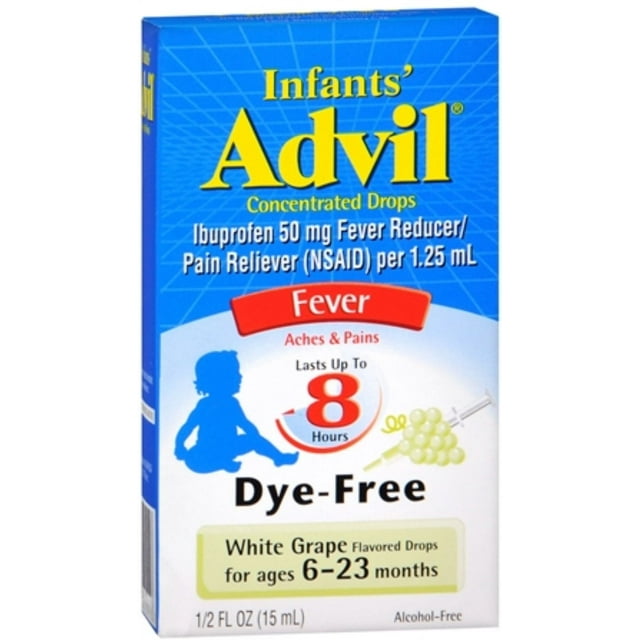 Infants' Advil Fever White Grape Fever Reducer/Pain Reliever ...