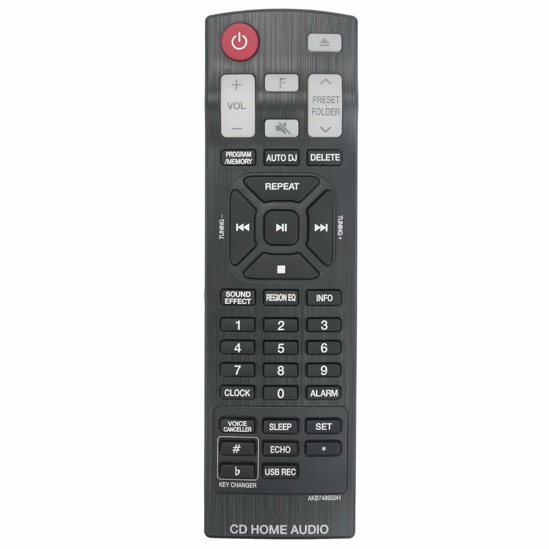 Infared Remote Control AKB74955341 replace for LG CJ45 CJS45F Mini Hi-Fi System CJS45W CJ65 ...