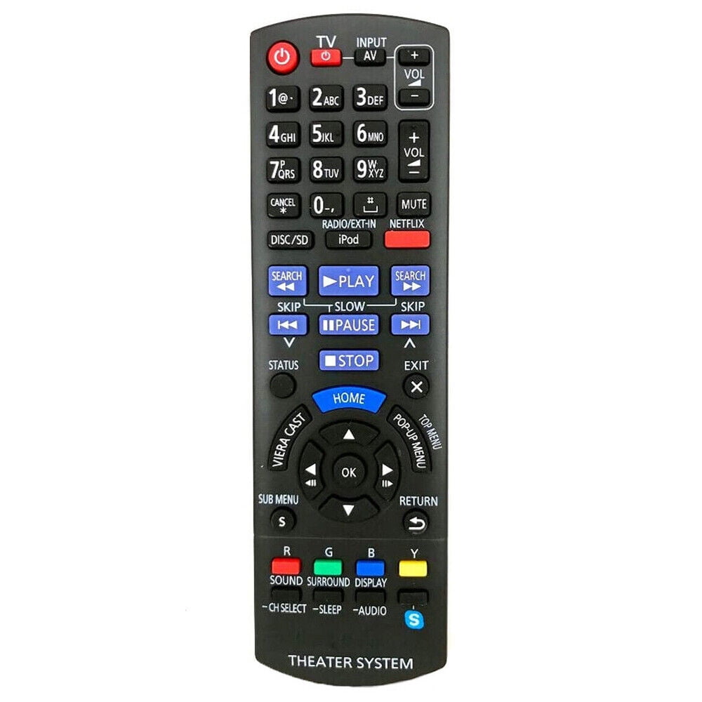 Infared Remote Control N2QAYB000632 Replace for Panasonic DVD Home Theater Sound System SC ...