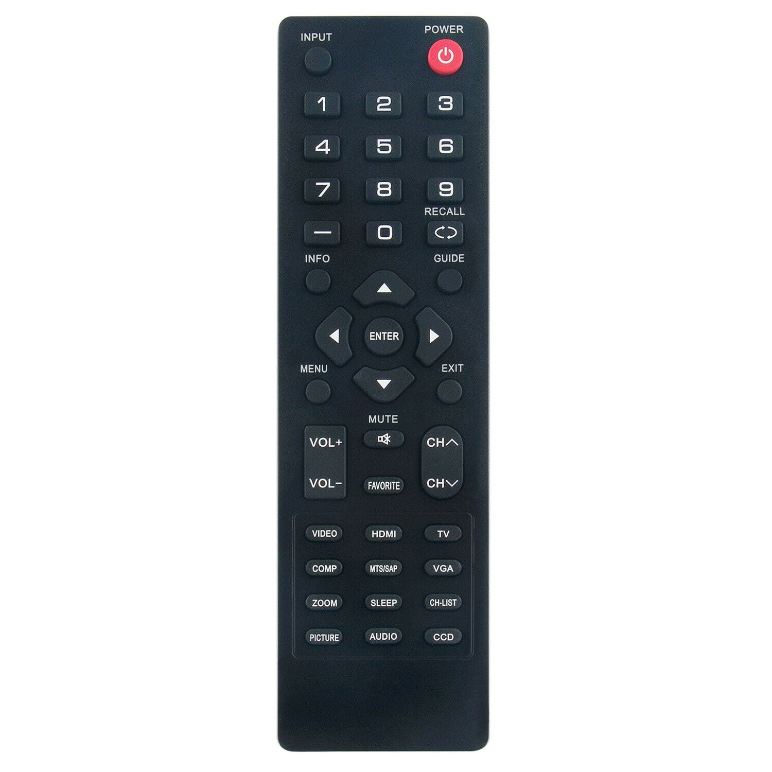 Infared Remote Control ZRC-400 replace for Dynex TV DX-46L261A12 DX-32L230A12 DX-46L230A12 DX ...