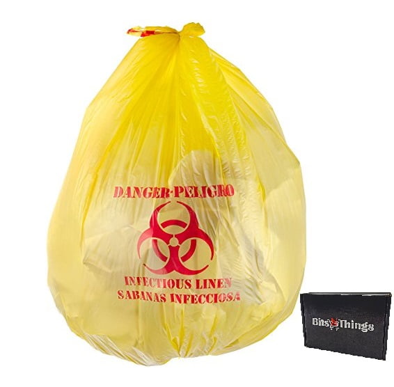 Infectious Biohazard Waste Bags Hazardous Trash Can Liners | Medical ...
