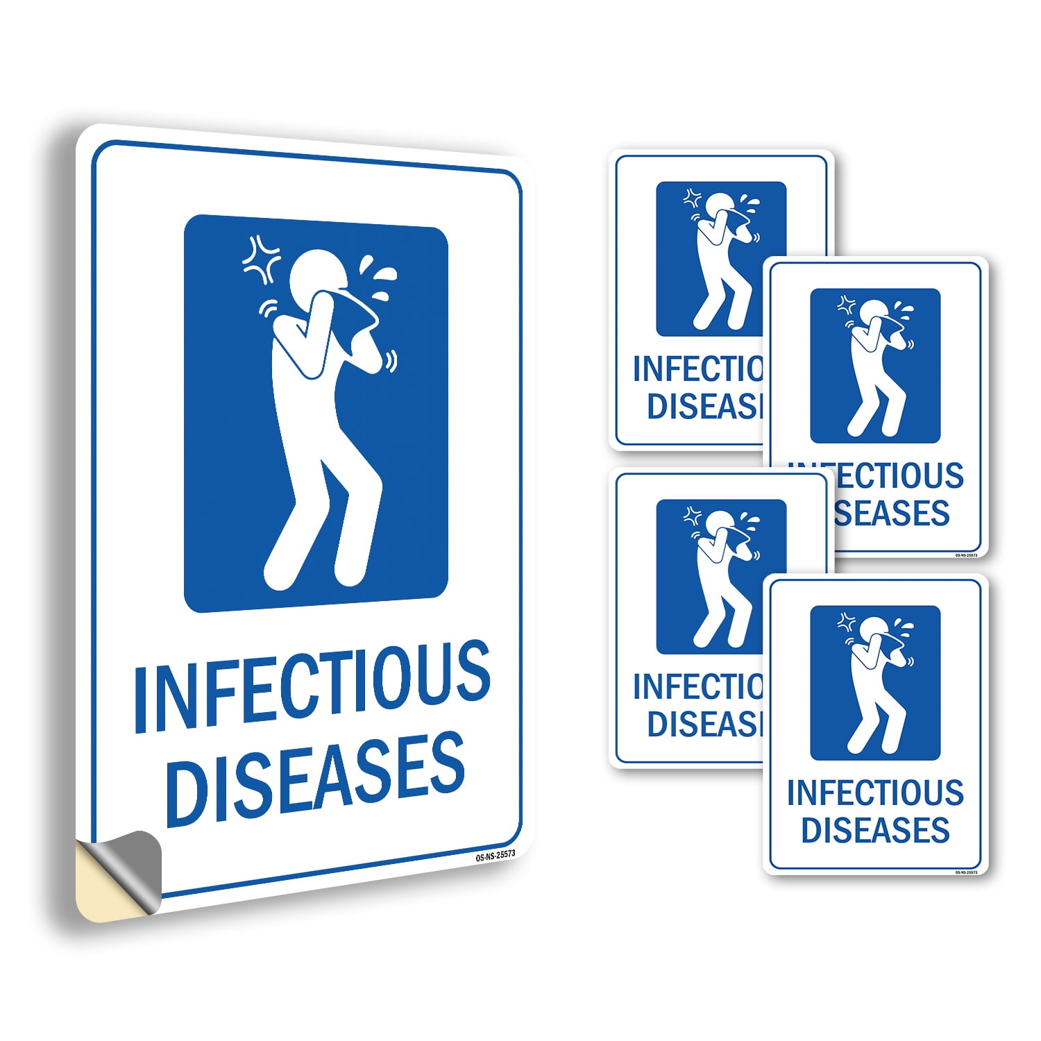 Infectious Diseases OSHA Notice Vinyl Decal Label 18 Inch x 12 Inch - 5 ...