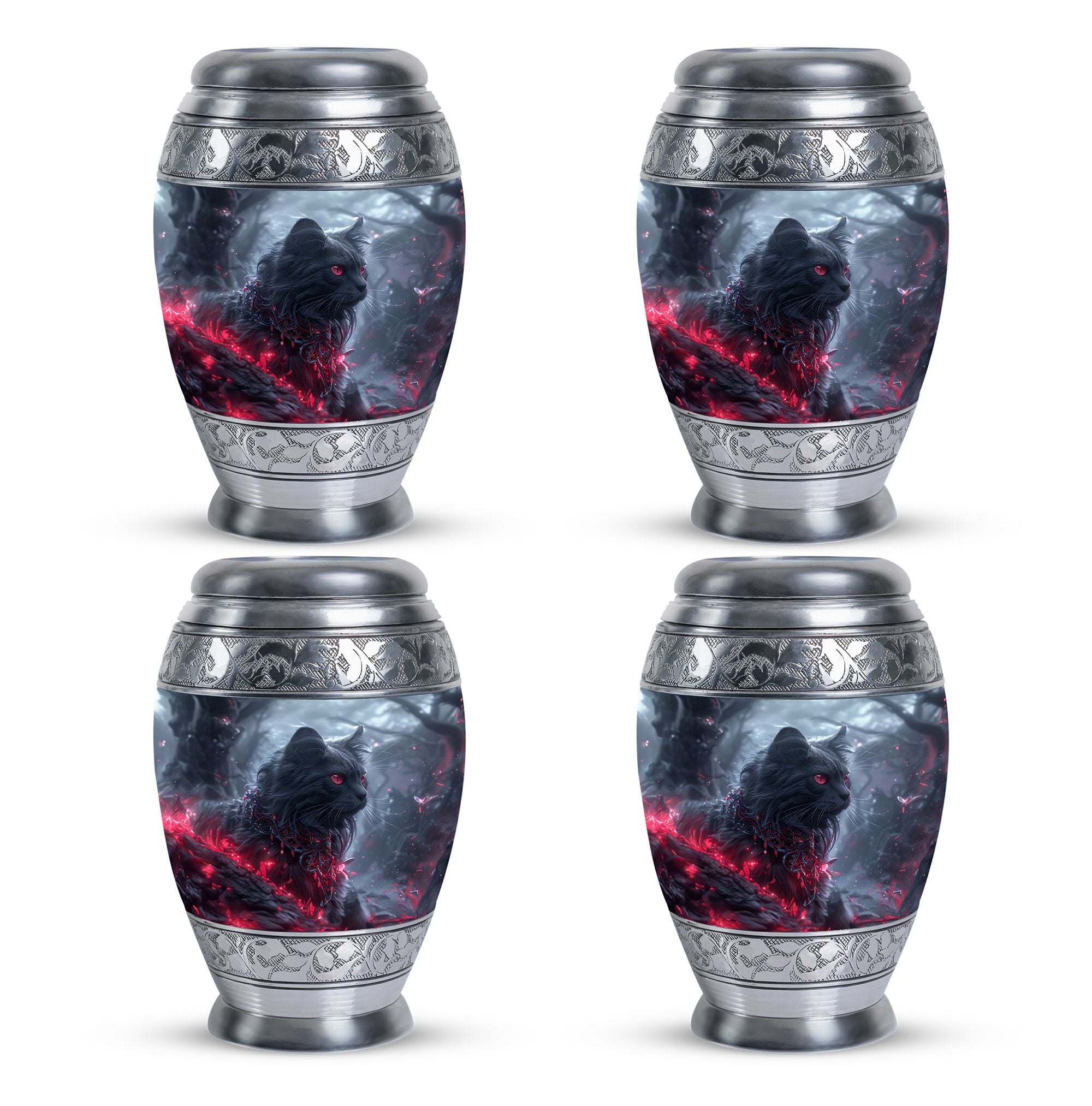 Infernal Feline Gaze Urns For Women Ashes - Small Keepsake Urns For ...