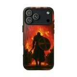 Inferno Shield Knight Fantasy Warrior Battle Case with iPhone 17 to 11 ...