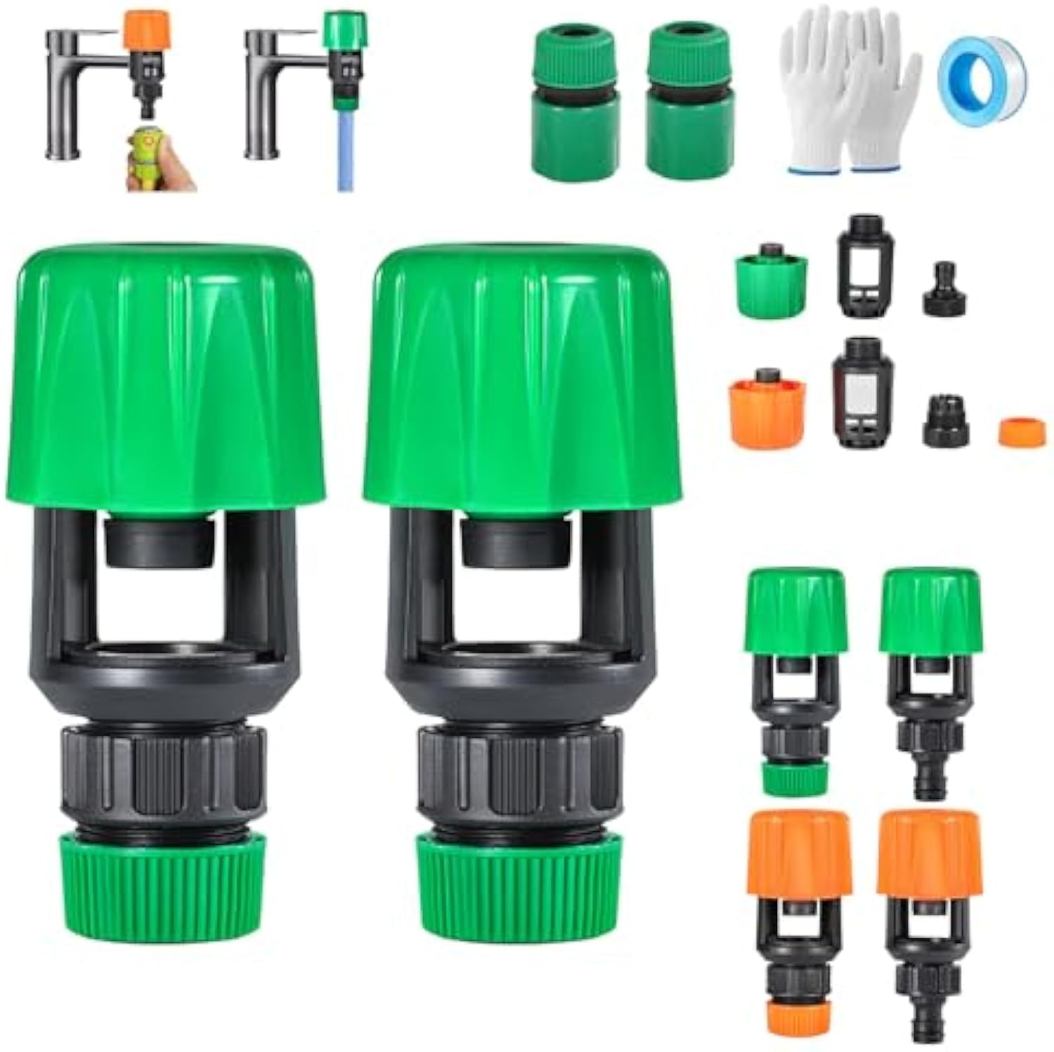 Inferright Mixer Tap Hose Connectors Set, Water Connector Universal Tap ...