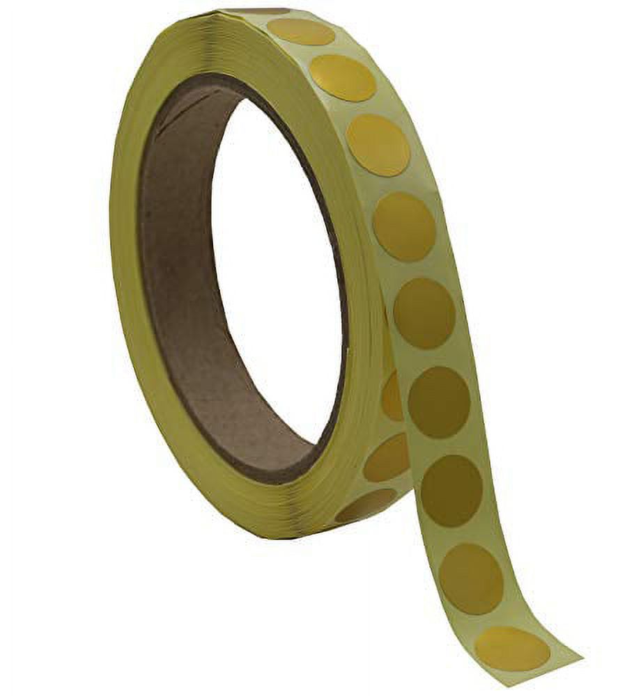 Infi-Touch Labels 1/2 inch Round Permanent Color Sticker per Roll ...