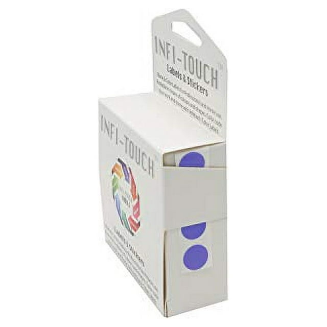 Infi-Touch Labels 1/2 inch Round Semi-gloss premium paper stock with ...