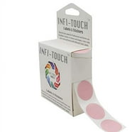 Infi-Touch Labels 1/2 inch Round Semi-gloss premium paper stock with ...