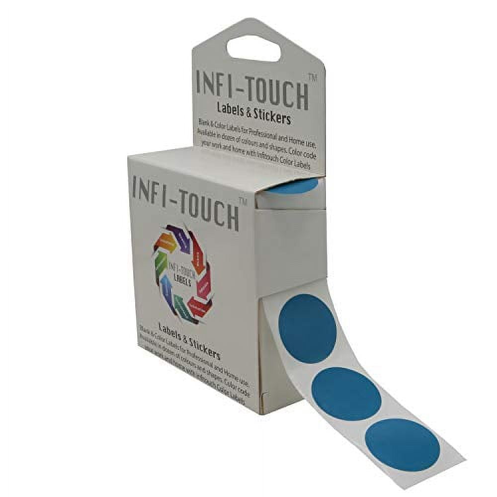 Infi-Touch Labels 1 inch Round Permanent Color-Code Dot Stickers, 1000 ...