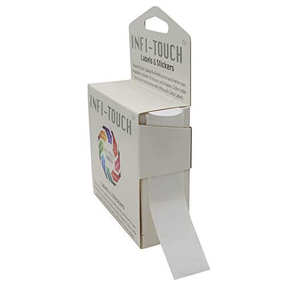 Infi-Touch Easy Adhesive Labels, 3/4 inch Round Permanent Color-Code ...